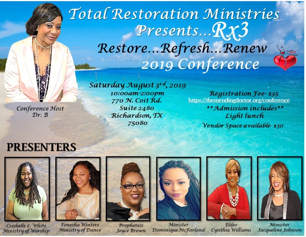Conferences & Events | Total Restoration Ministries
